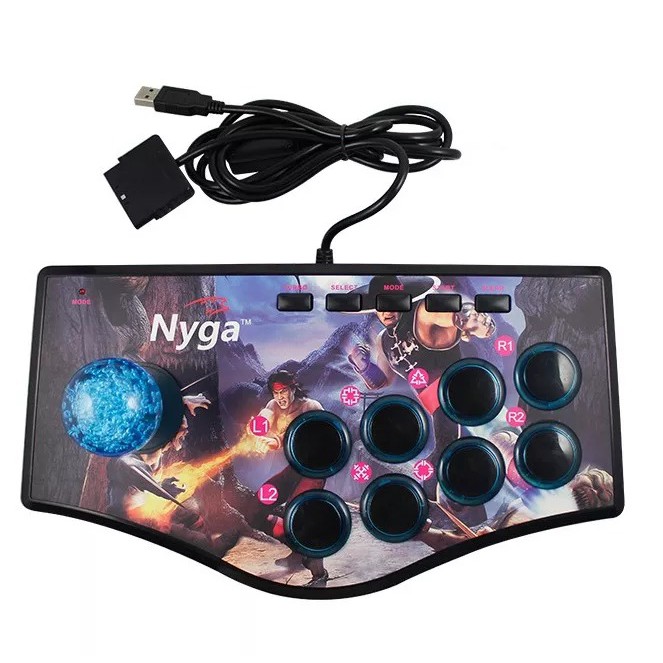 Nygacn Game Arcade Controller Usb Rocker Joystick Gamepad Fighting Stick For Ps2 Ps3 Pc Shopee