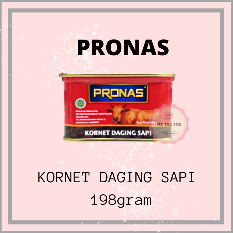 Pronas Corned Beef 198gr / Corned Beef Pronas | Shopee Philippines
