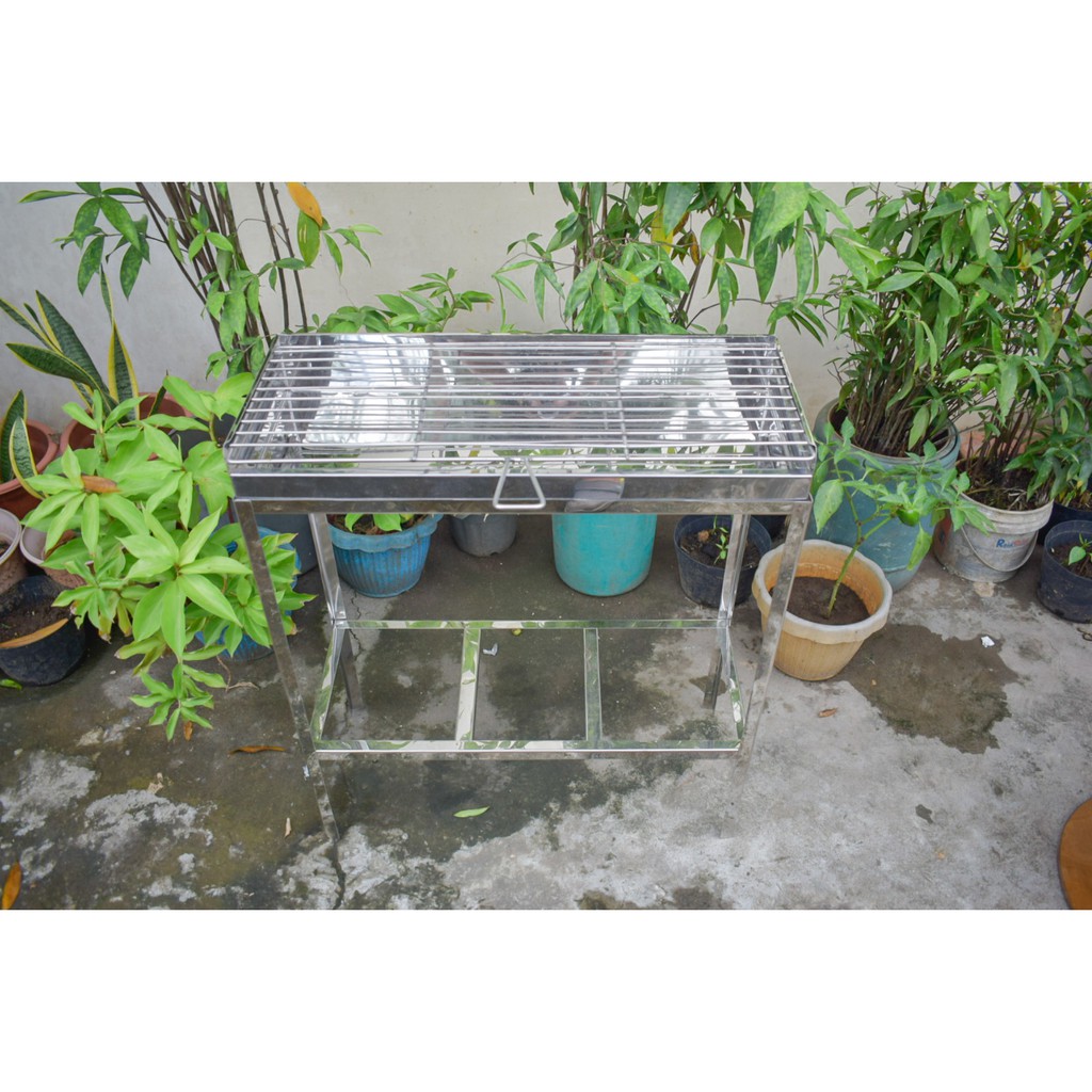 PURE STAINLESS HEAVY DUTY LARGE GRILLER LONG TYPE (IHAWAN) | Shopee ...
