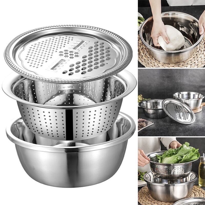 Multifunctional thick stainless steel grating basin drain basin three ...