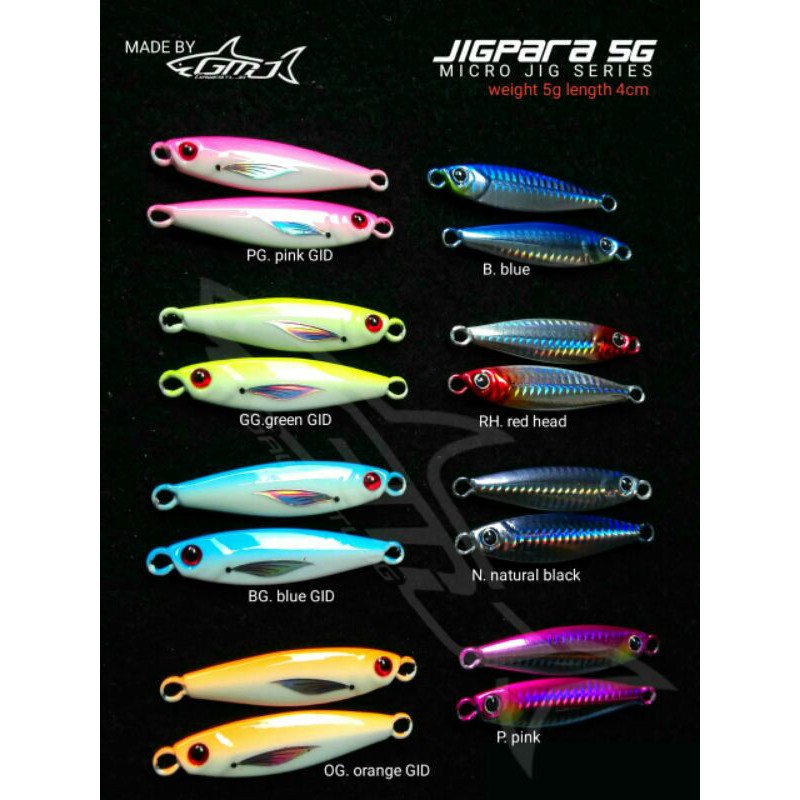 Metal jig micro jig killer premium jigpara 5g model | Shopee Philippines