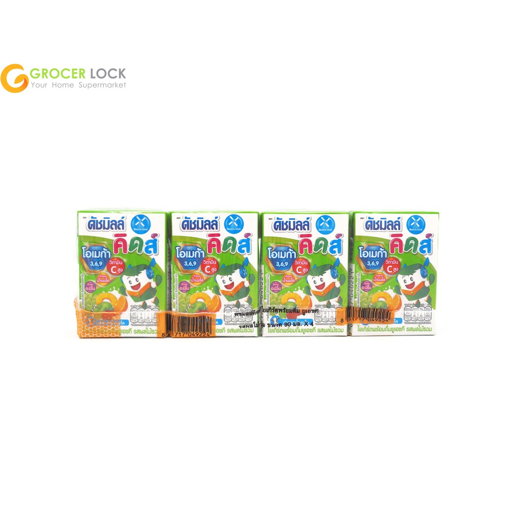 Dutch Mill Kids Uht Yogurt Mixed Fruit Flavor 90ml X 4pcs | Shopee ...