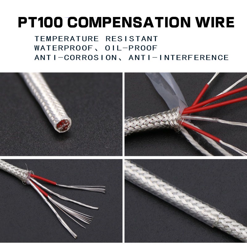 PT100 compensation wire Teflon silver-plated shielded signal wire 2 ... PT100 compensation wire Teflon silver-plated shielded signal wire 2 ...