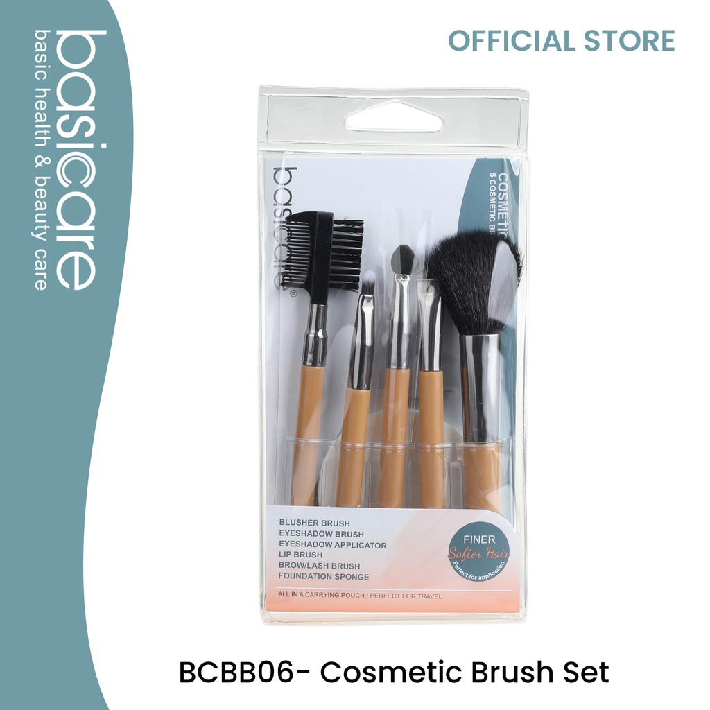 Basicare Bc Cosmetic Brush Set 5 Pcs BCBB06 | Shopee Philippines