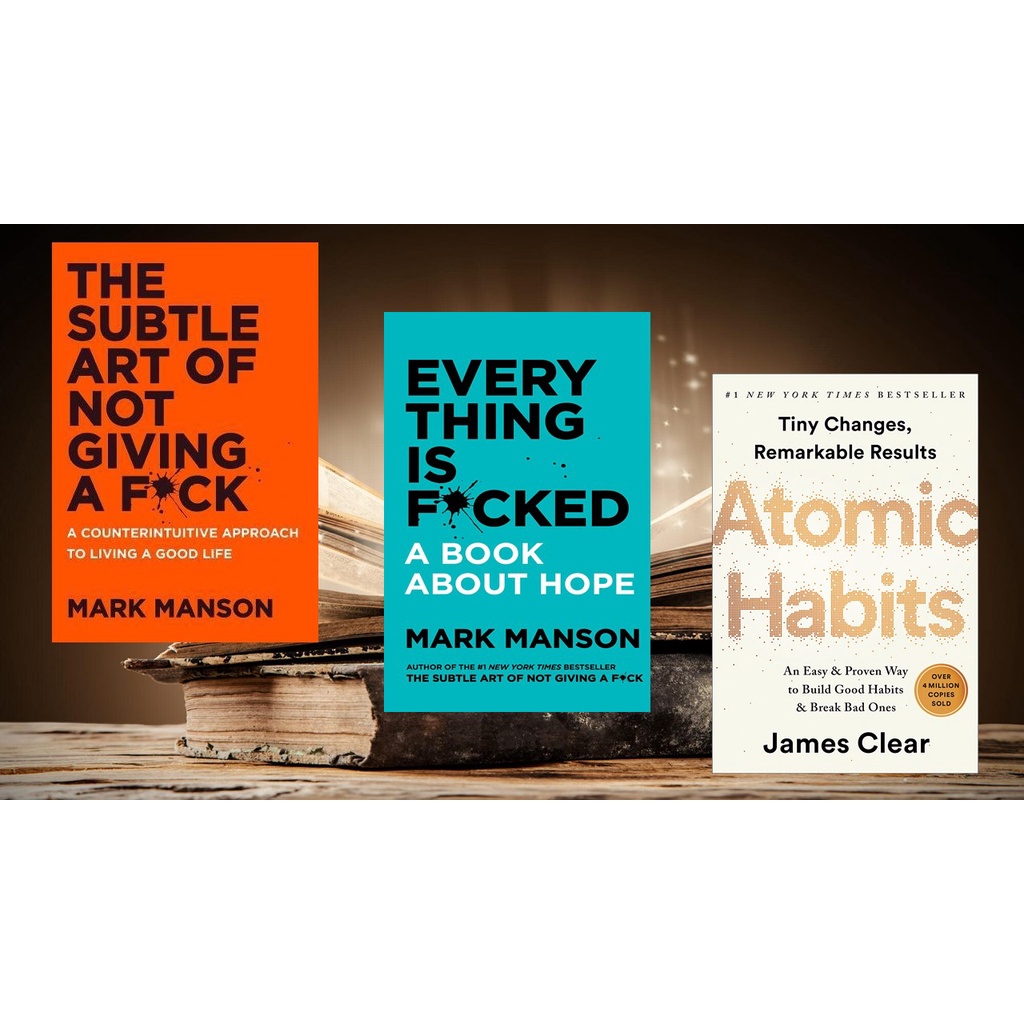 3 BOOKS FOR 400 - (Atomic Habits, The Subtle Art of Not Giving A Fuck ...