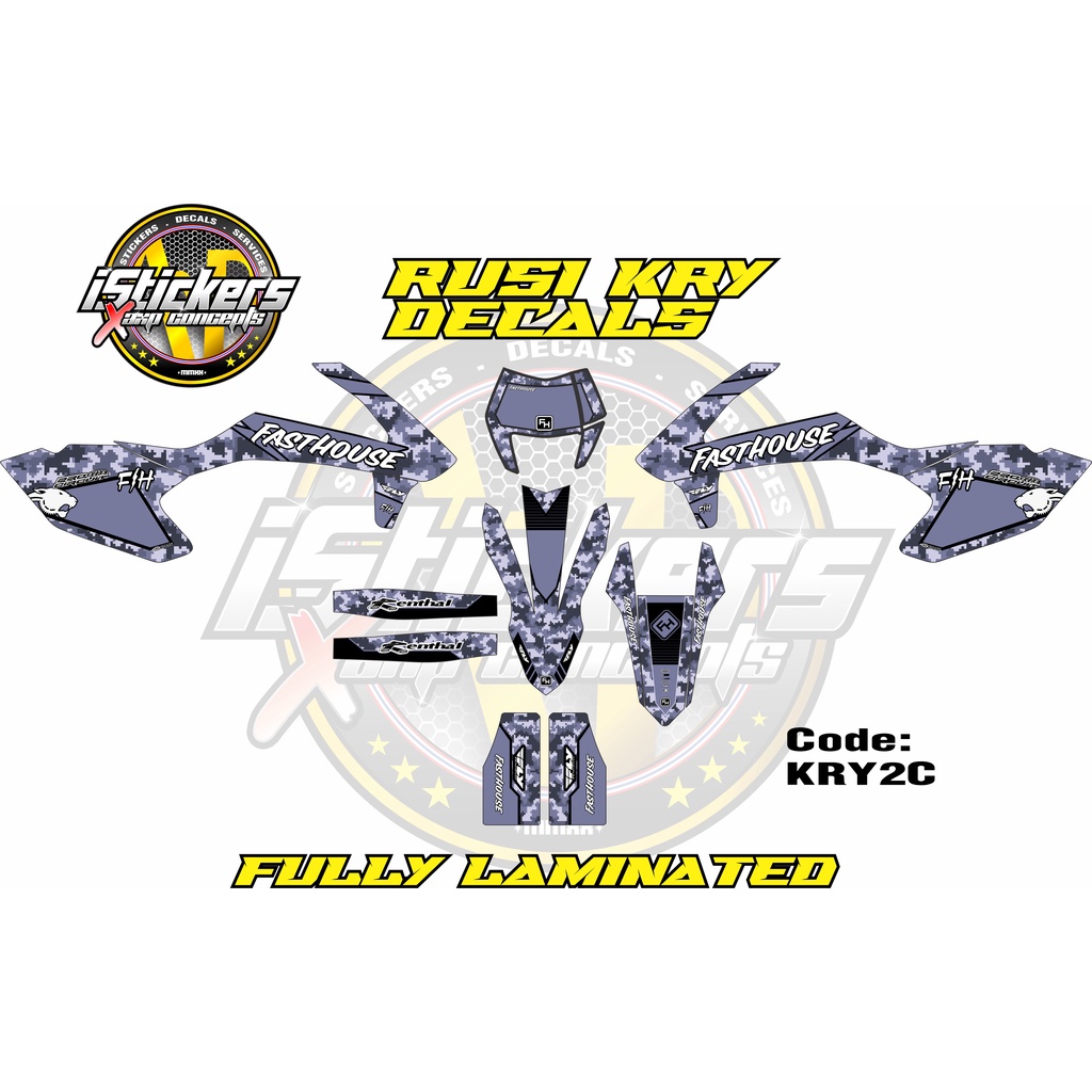 Rusi KRY 150/200 Full Decals Laminated KRY02 | Shopee Philippines
