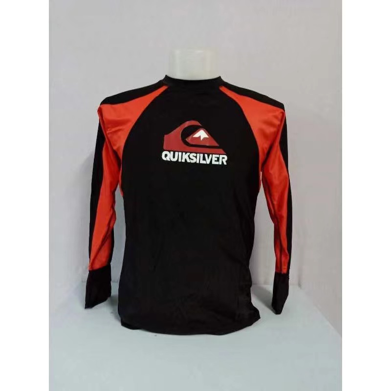quicksilver longsleeves swimming rush guard for man stretchable ...