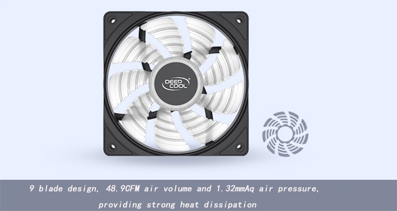 DEEPCOOL RF120 120mm LED red blue white chassis fan mute 3Pin & IDE ...