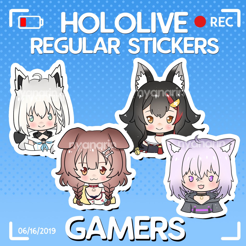 Hololive GAMERS Stickers | Shopee Philippines
