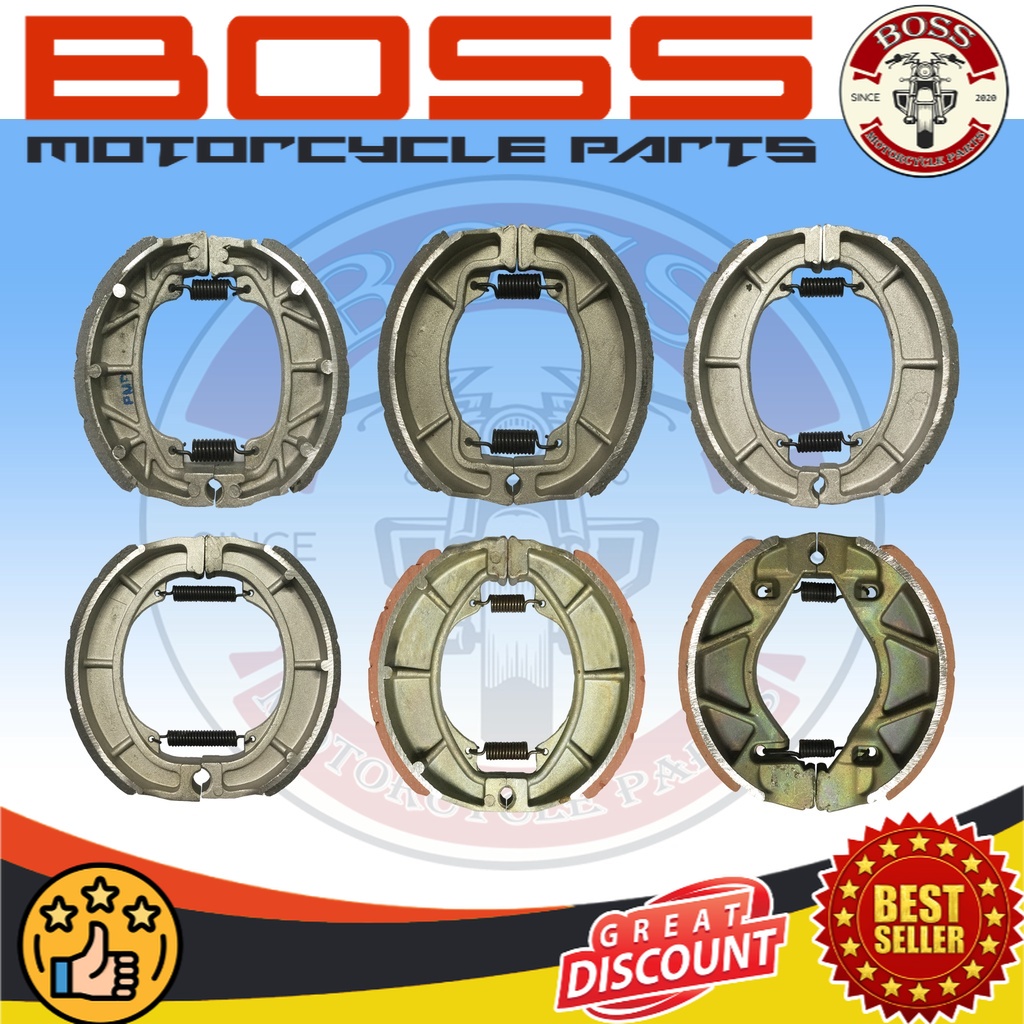 MOTORCYCLE BRAKE SHOE (BS) XRM/WAVE/CG125/C100/TMX/DT125/RS/HD3/CT100 ...
