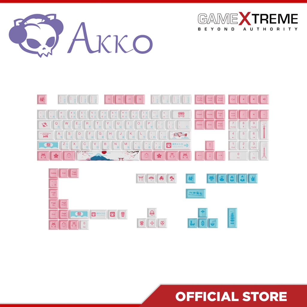 AKKO World Tour Tokyo R2 OSA 145 Keys Keycaps | Shopee Philippines