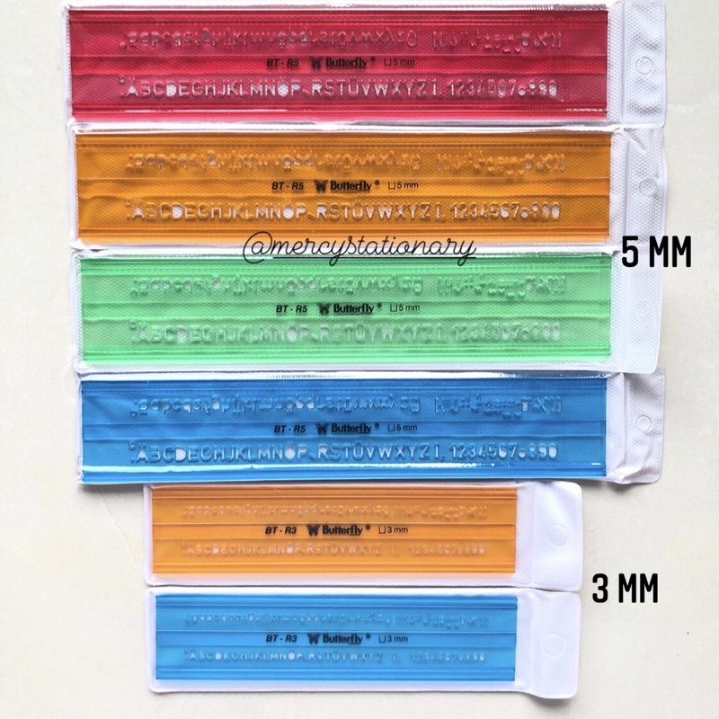 Letter & Number Ruler Templates Screen Printing ABC Lettering Stencil ...