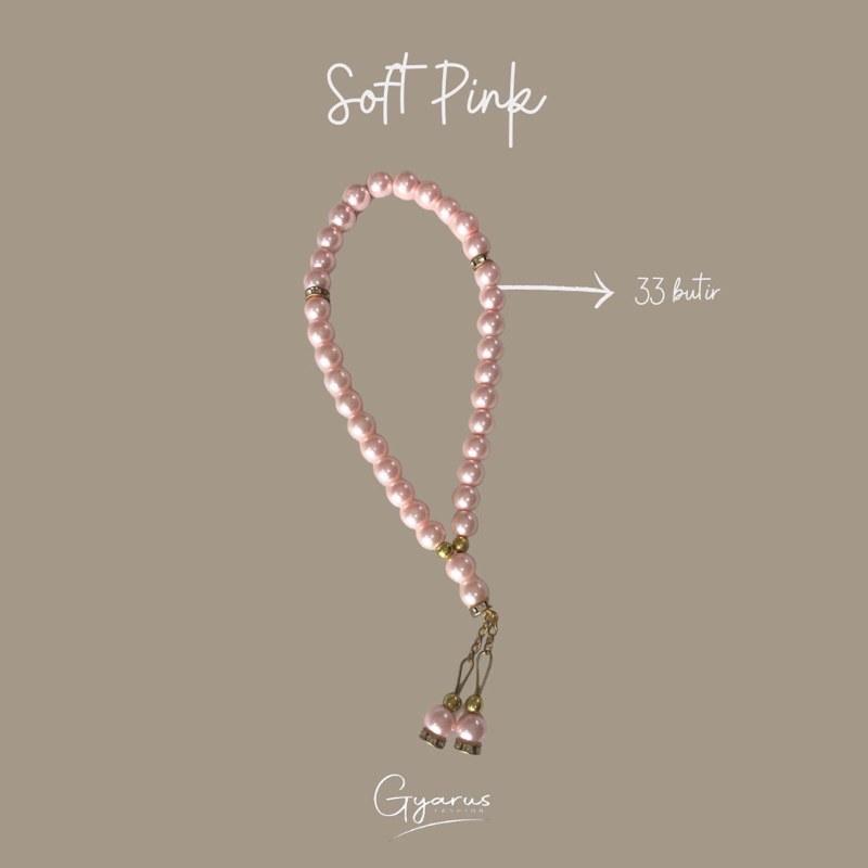 33-point SOFT PINK Pearl TASBIH | Souvenir | Premium TASBIH | Shopee ...