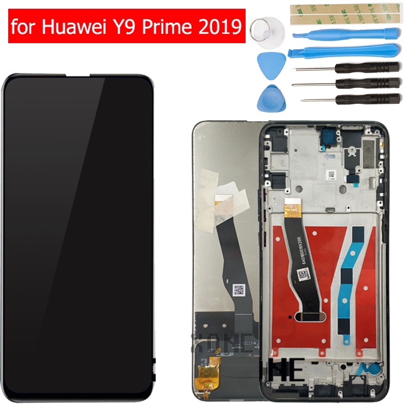 for Huawei Y9 Prime 2019 LCD Display with Frame Touch Screen Digitizer Assembly LCD Display ...