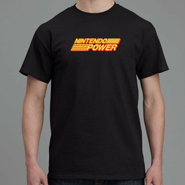 Nintendo Power Magazine Nes Snes N64 80S Retro Logo 100% Cotton Graphic ...