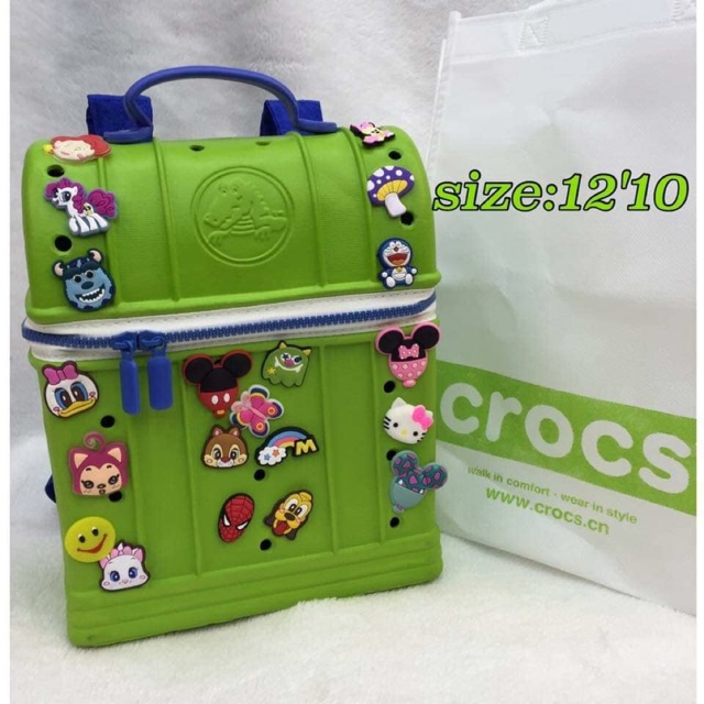 Crocs—backpack (12x10 inches )(Environmental friendly) | Shopee Philippines