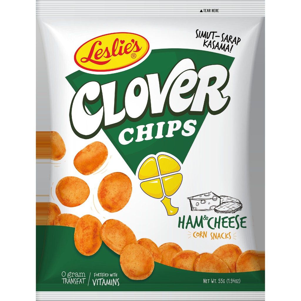 Clover Chips Ham And Cheese 55g | Shopee Philippines