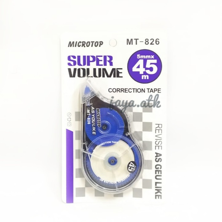CORRECTION TAPE TIPEX PAPER TIP EX ROLL JUMBO LARGE MT-826 | Shopee ...