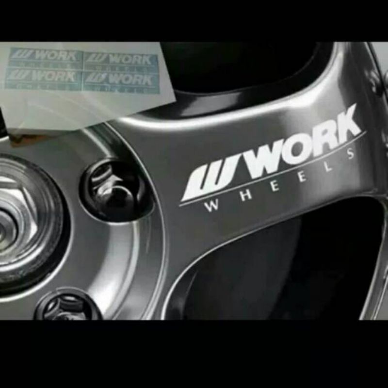 Yamaha Nmax Aerok Work whels motorbike rim stickers, 4 sets | Shopee ...