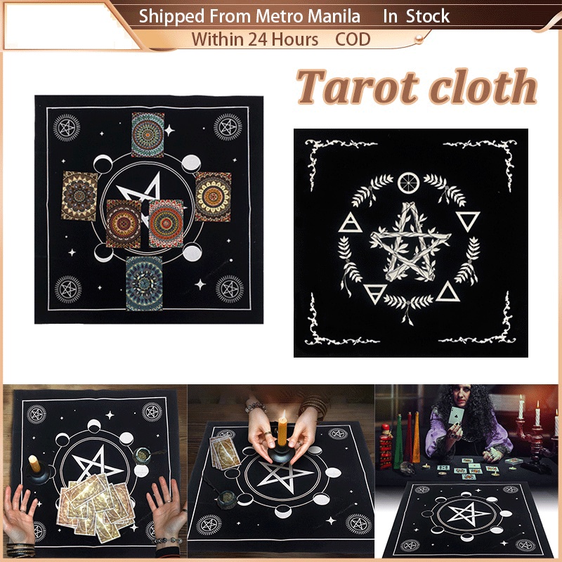 Tarot Altar Cloth Magic Divination Non-woven Pentagram Tablecloth-Board ...
