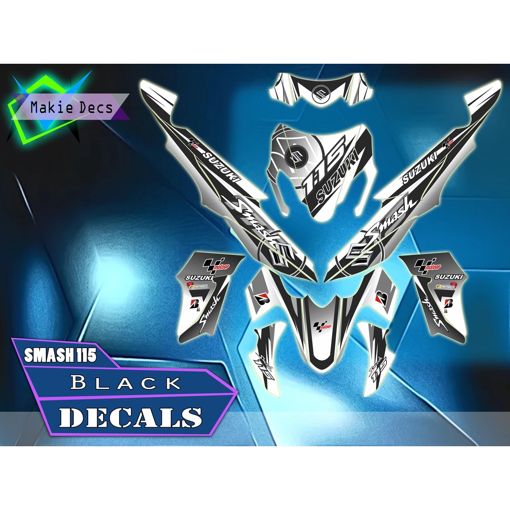 Suzuki Smash 115 - Full body set decals (Assorted Collors) | Shopee ...
