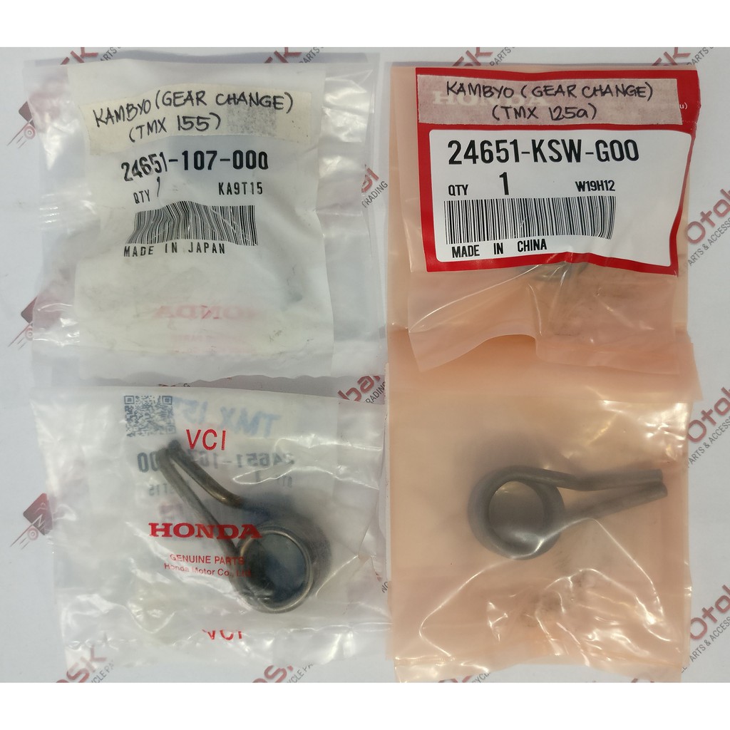 Gear Change Spring (Gearshift Return Spring)/Kambyo Spring for TMX155 ...