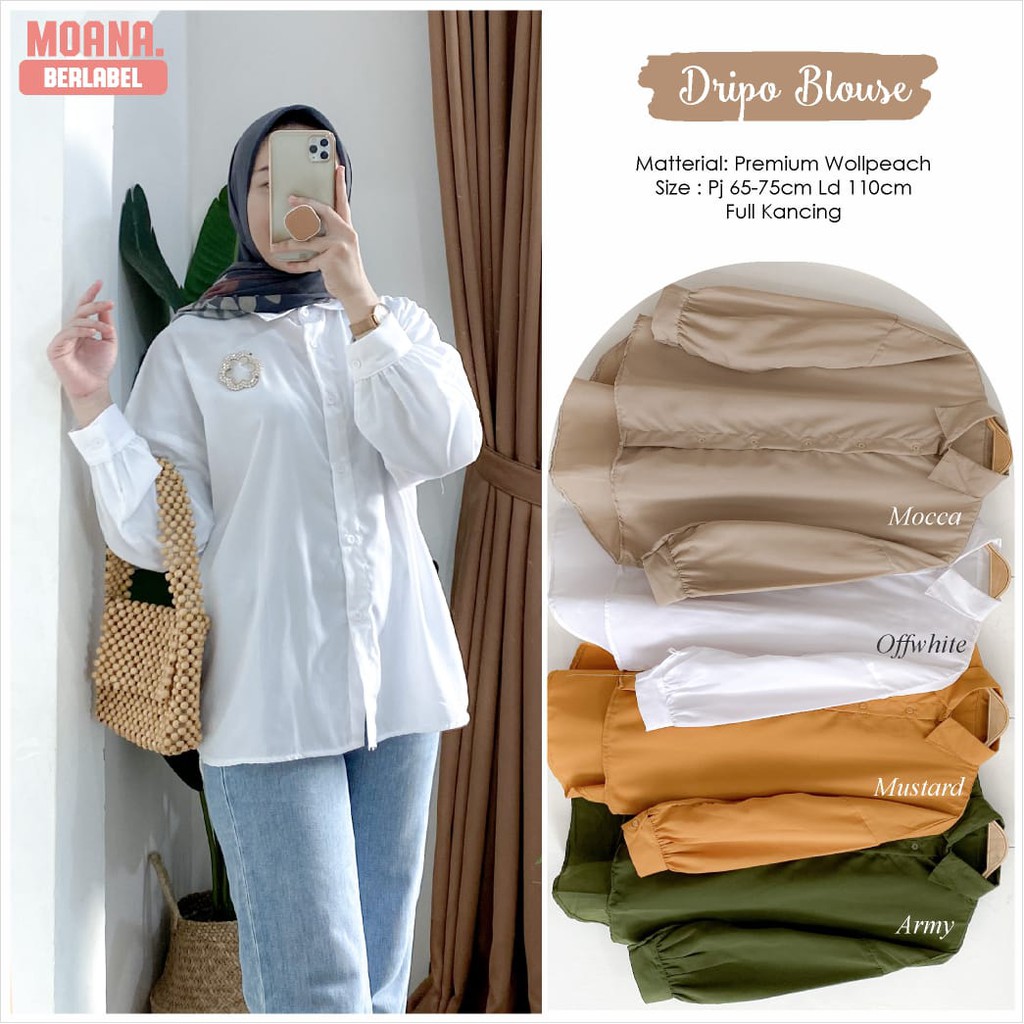 Dripo Blouse 2 by Moana | Shopee Philippines