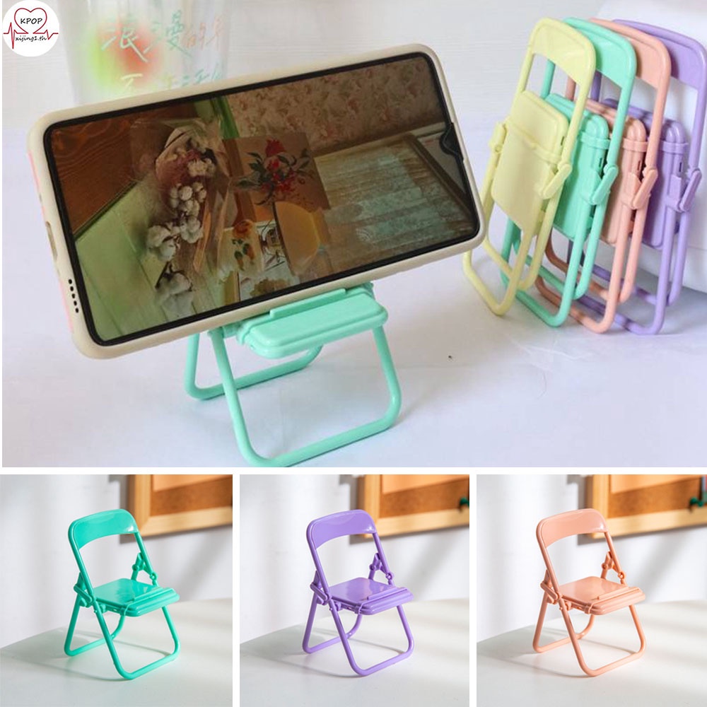 Chair Mobile Phone Holder Stand Mini Foldable Shape | Shopee Philippines