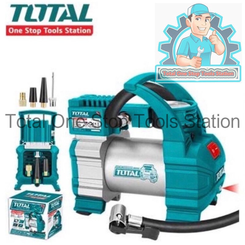 TOTAL Auto air compressor 140 PSI Premium Industrial TOOLS TTAC1406 ...