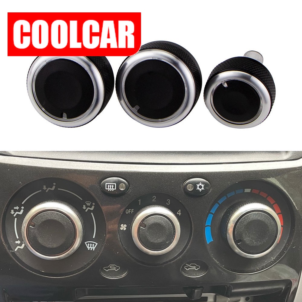 3pcs/set Car AC Knob Air Conditioning Knob Heat Control Switch Knobs Modification for Mitsubishi ...