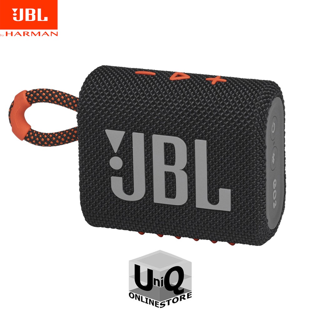 JBL GO 3 Portable Waterproof Speaker (Black/Orange) | Shopee Philippines