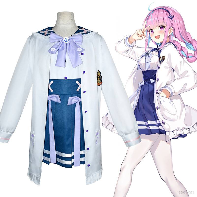Hobby Hololive Vtuber Minato Aqua Cosplay Long Sleeve Jacket Shirt ...