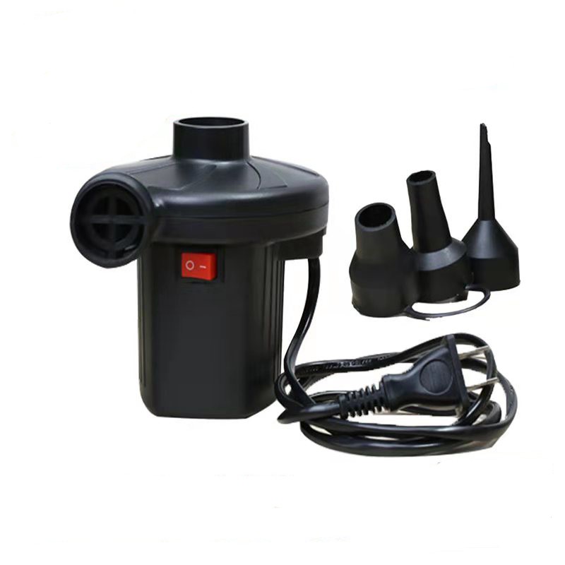Electric Air Pump Quick-Fill Two Way Air Mattress Pump with 3 Nozzles ...