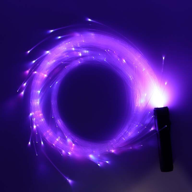 Rechargeable LED Fiber Optic Whip Pixel Light-up Whips Light Flow Toy ...