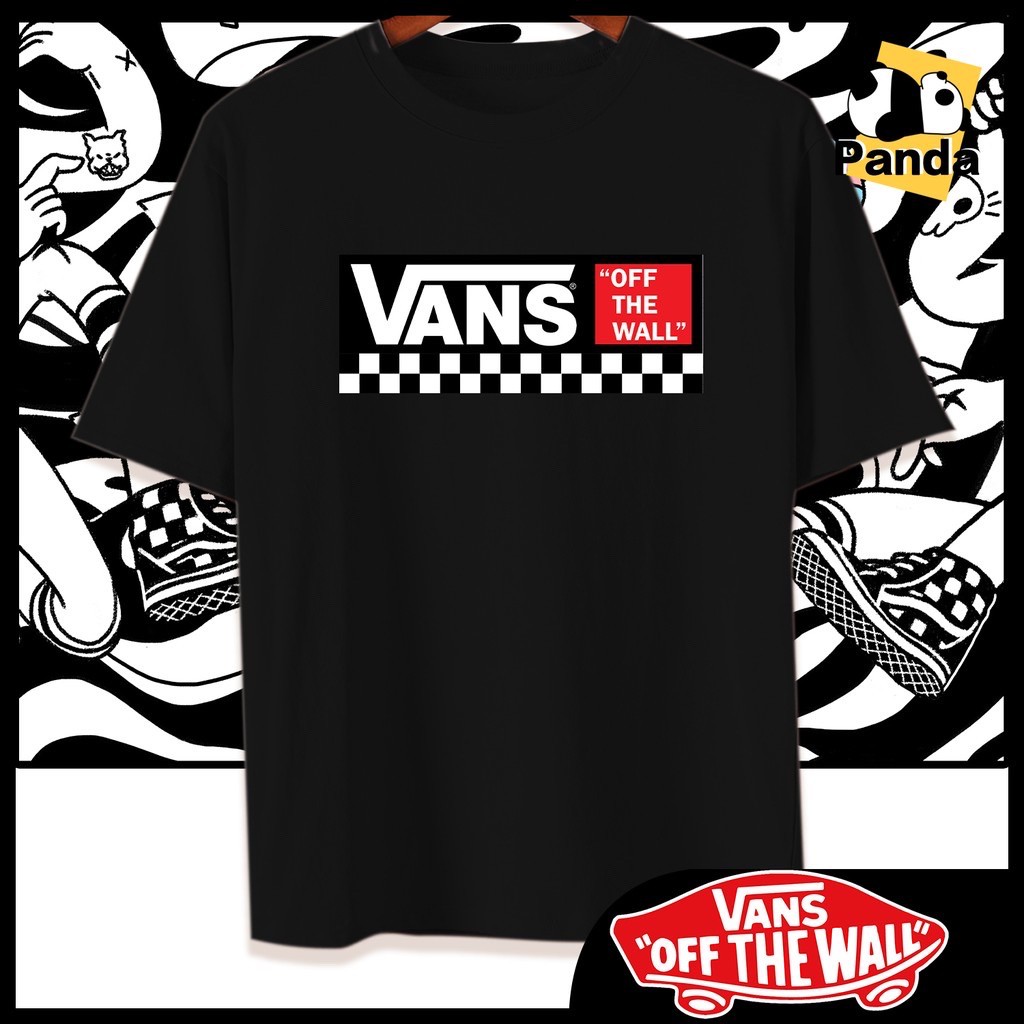 Unisex Fasshion Cotton T Shirt Free Size Vans Shopee Philippines