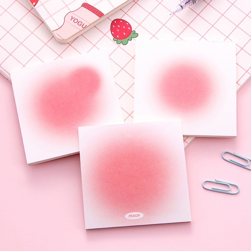 50 Sheets Creative Gradient Pink Series Sticky Notes Student Lovely ...