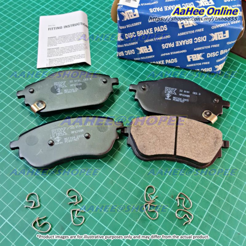Brake Pad Front - Proton IRIZ PERSONA VVT SAGA 2019 4AT FBK | Shopee ...
