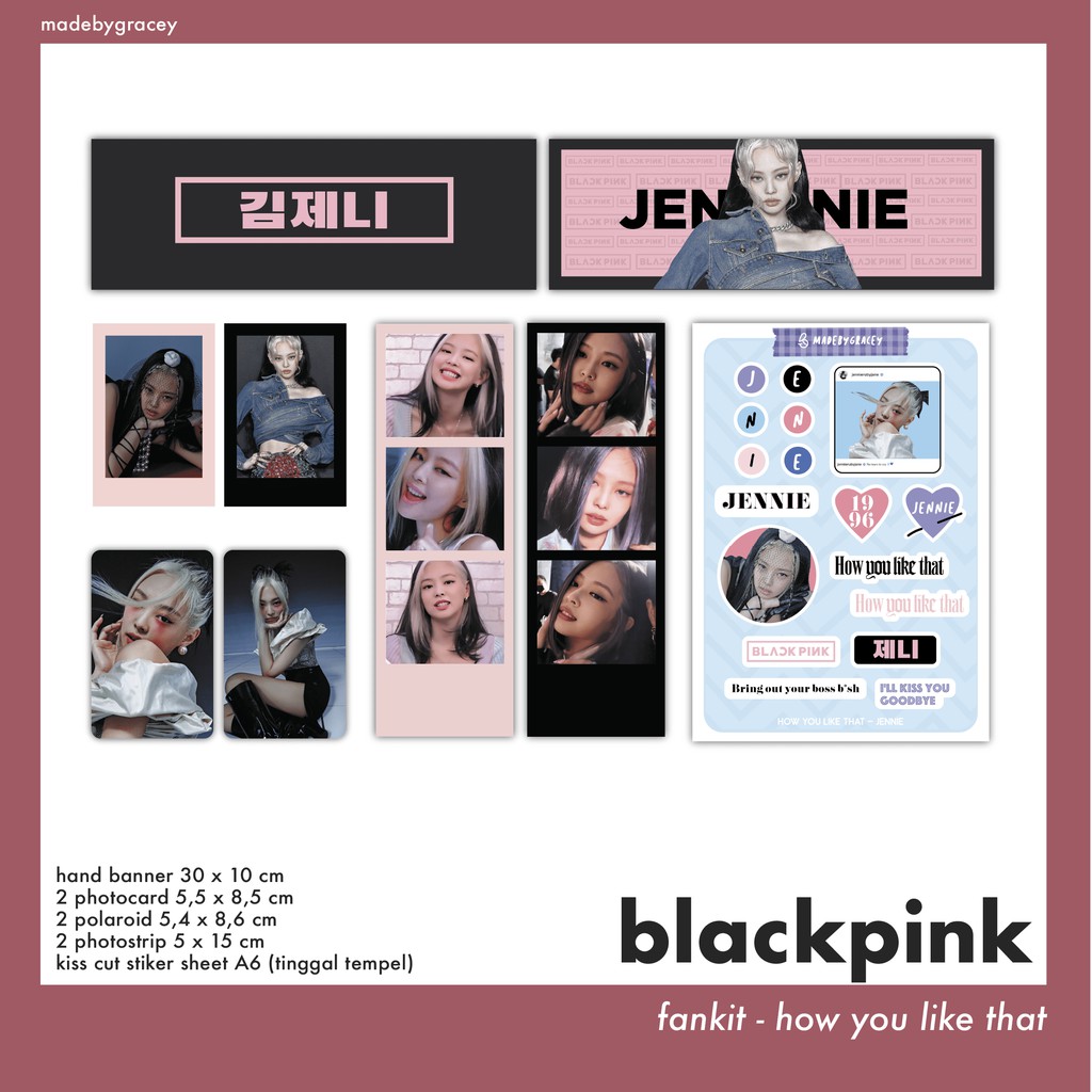 Set Fan Kit Blackpink Member for Collection | Shopee Philippines