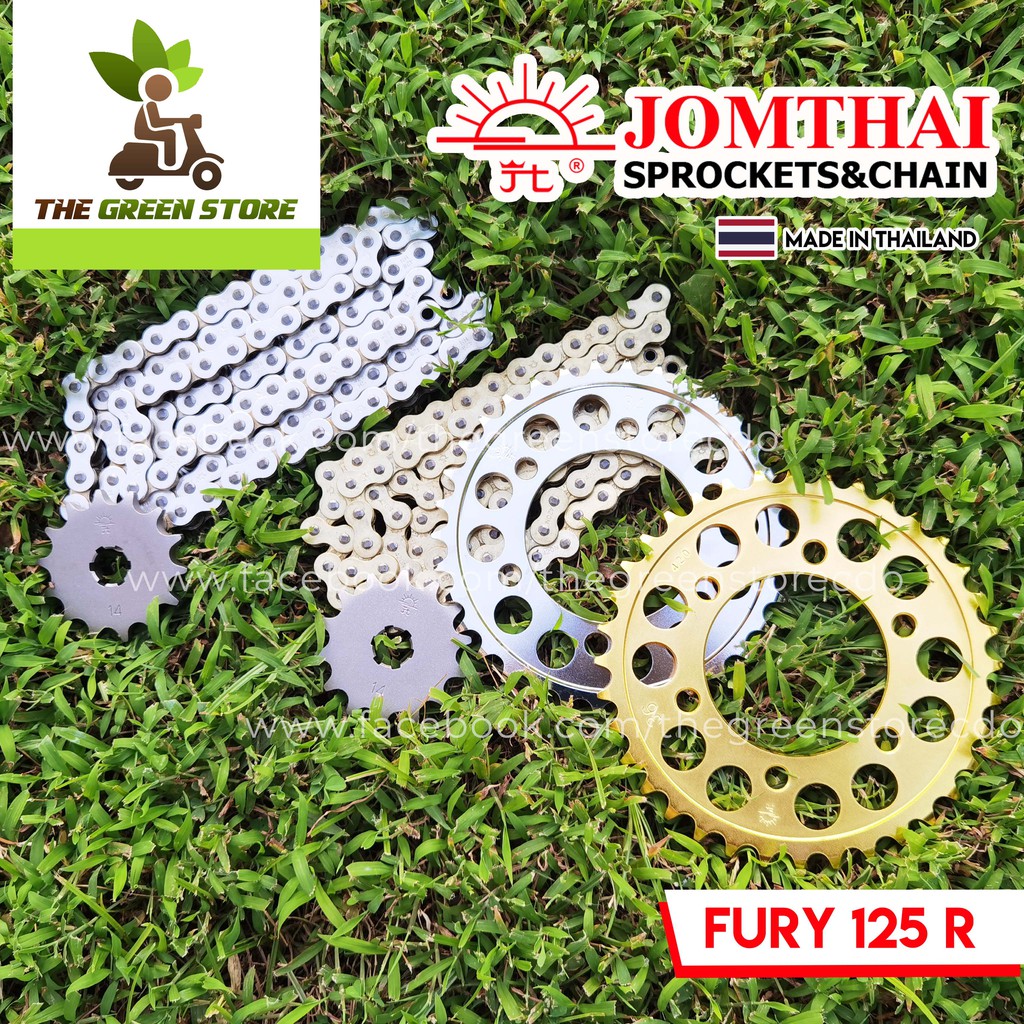 JT JOMTHAI Chain & Sprocket Set ( Fury 125R - 6 holes ) Available in ...