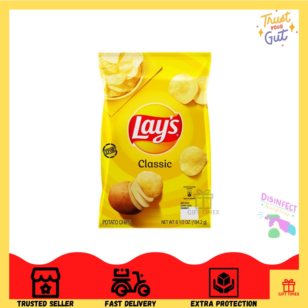 LAY'S Classic SALT 184.2g -LAY'S Original Flavor | Shopee Philippines