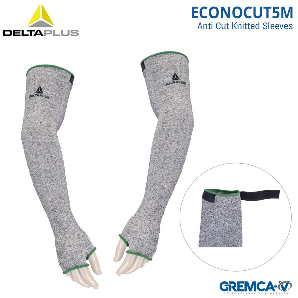 Delta Plus ECONOCUT5M - ANTI CUT Knitted Sleeves Gauge 13 - 55 CM ...