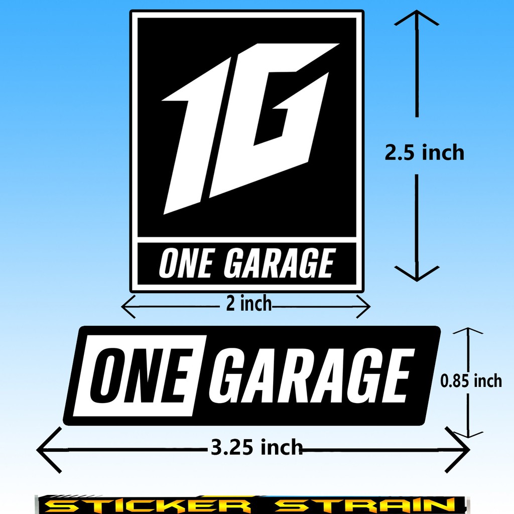 1G One Garage Sticker Set Vinyl Waterproof Fadeproof COD | Shopee Philippines