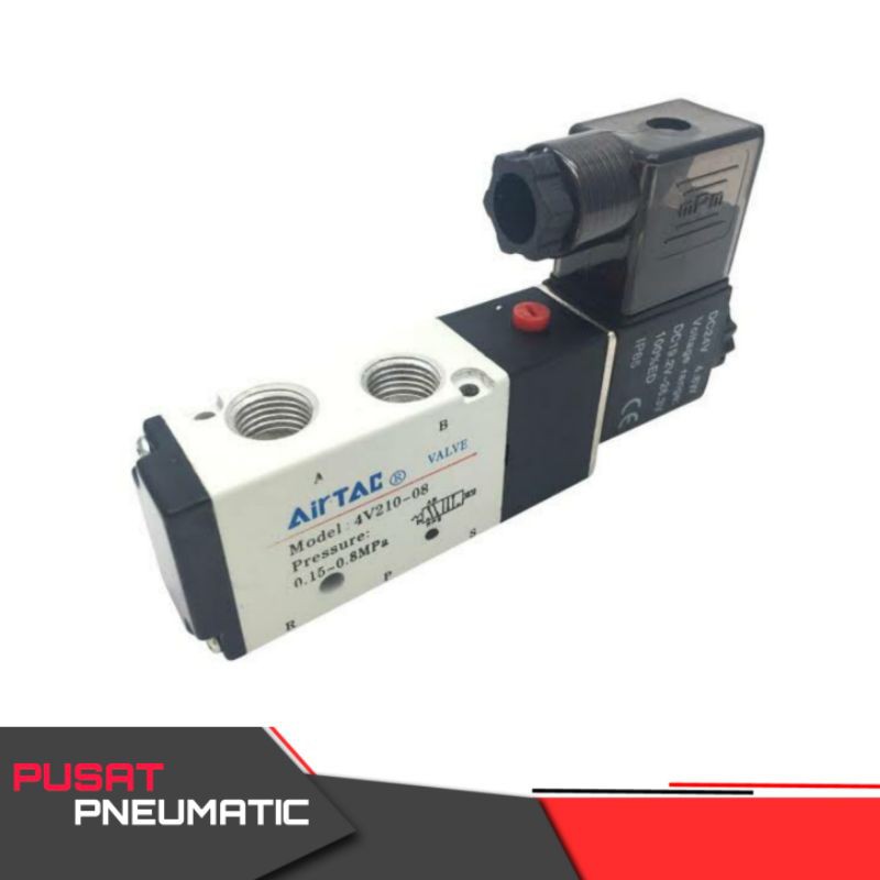 Solenoid valve 4v210 08 Airtac 220v ac / 24 v dc | Shopee Philippines