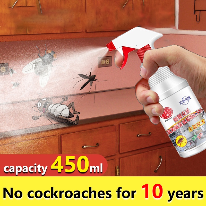 Cockroach killer spray 450ml Cockroach bait Insecticide spray Safe for people No irritating ...