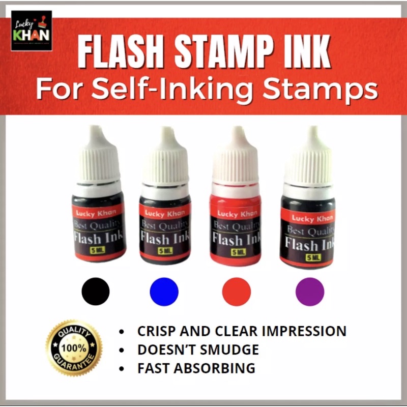 Flash Ink for Self-inking Stamps/ Ink Refill 5ml | Shopee Philippines