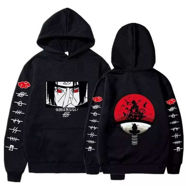 Naruto Itachi Uchiha Anime Hoodie Jacket PREMIUM FLEECE MATERIAL ...