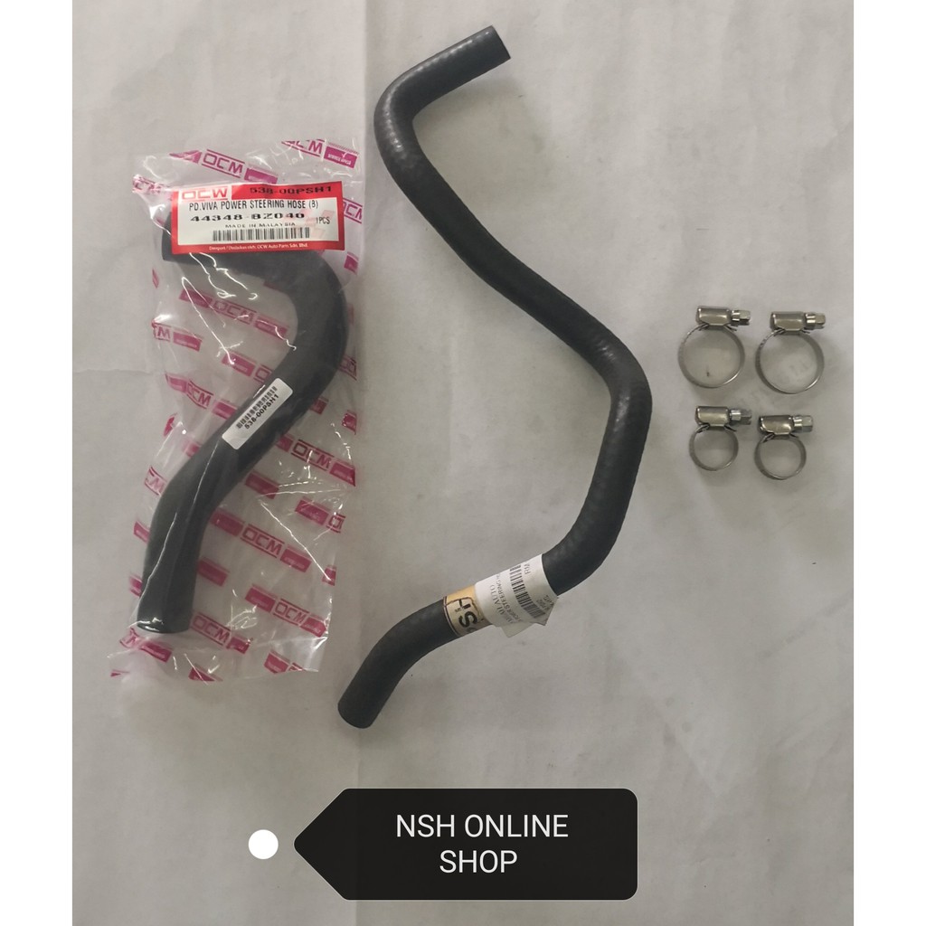 Power Steering Hose with Hose Clip for Perodua Viva 1 SET | Shopee ...