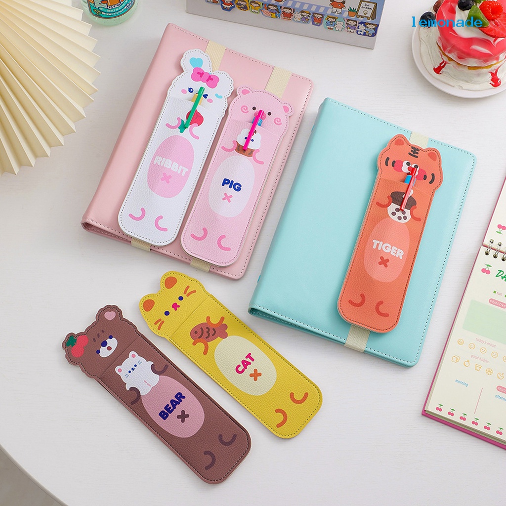 LPC Pencil Case with Elastic Band Space-saving Portable Cute Bear ...