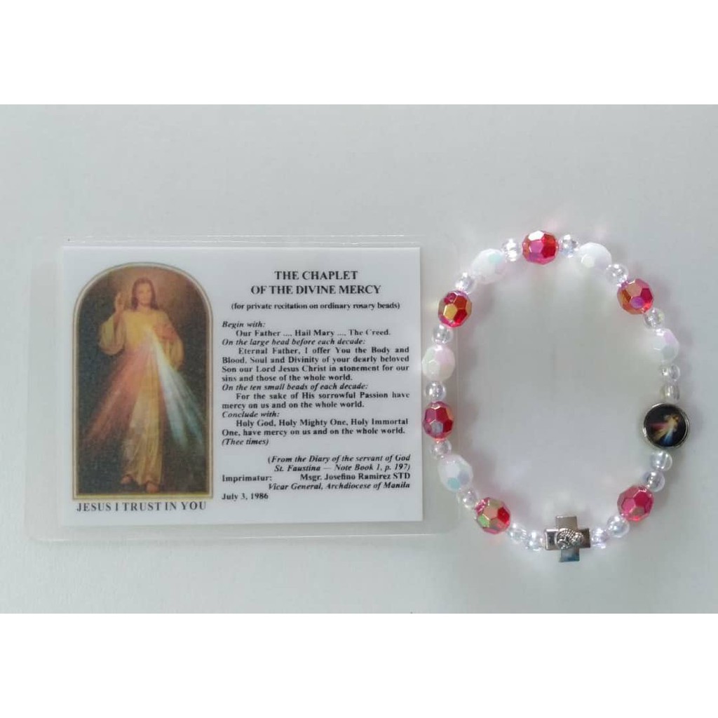 Divine Mercy bracelet with chaplet | Shopee Philippines