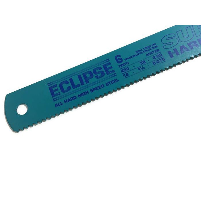 Eclipse 18" x 1-1/2" x 6T All Hard High Speed Steel Power Hacksaw Blade ...